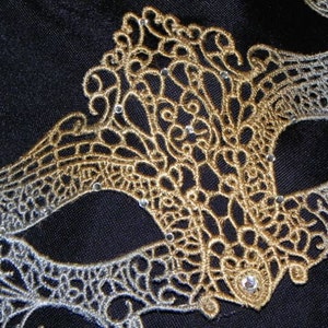 Silver and Gold Lace Masquerade Mask - Available in Lots of Colors - Etsy