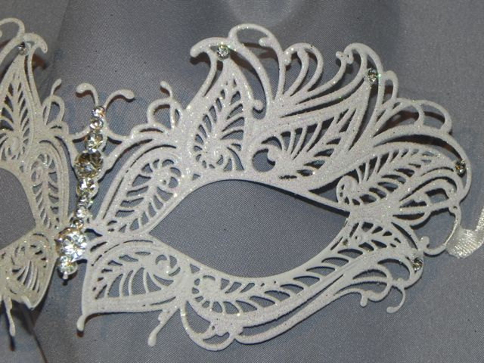 Laser Cut Masquerade Mask - With Rhinestone Accents - Etsy