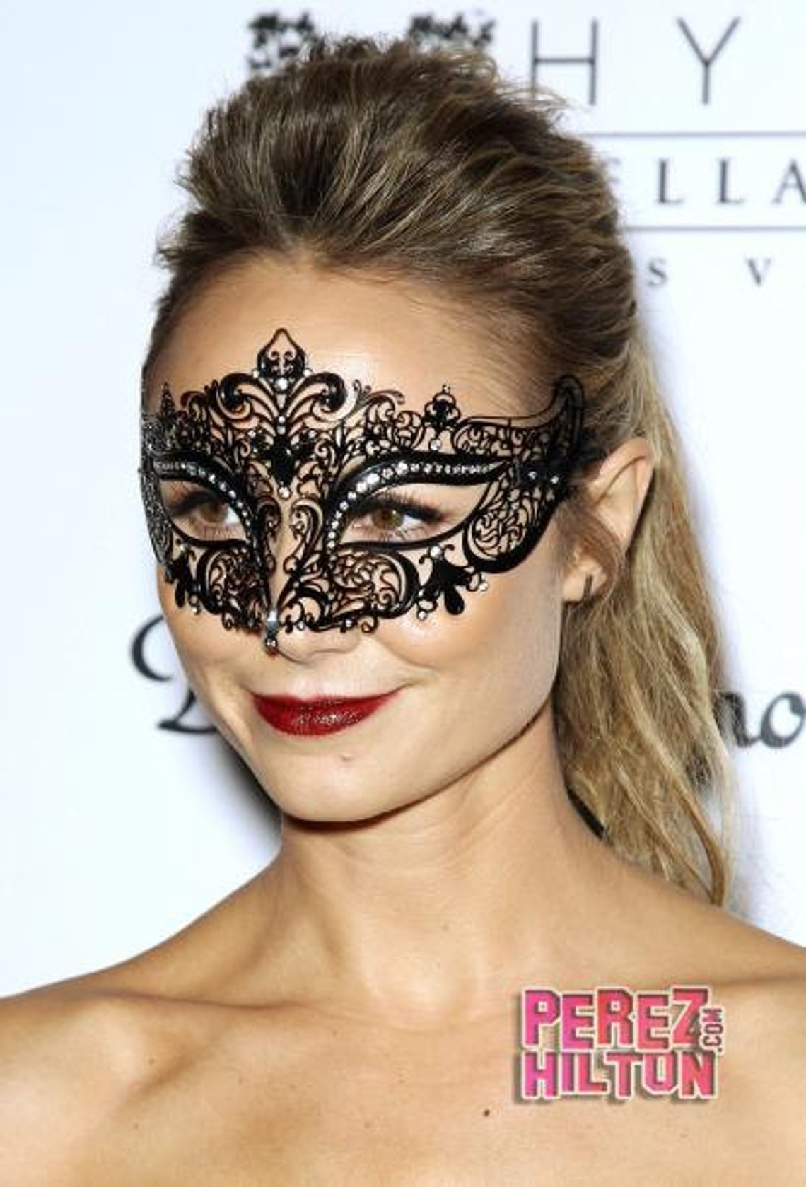 Rhinestone Metallic Masquerade Mask Gold Metal Mask | Etsy