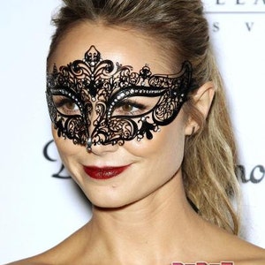 Metallic Masquerade Mask in Shades of Green - Etsy