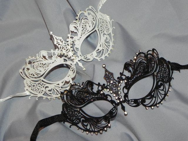Metallic Filigree Masquerade Mask - Etsy