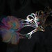 Silver Metallic Mask With Multi Color Stone and Tulle Floral Accent ...