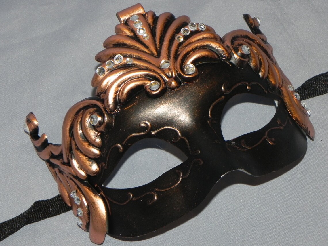 Black and Copper Roman Emperor Halloween Mask Men's Mask - Etsy