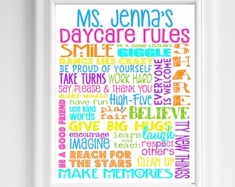 Daycare rules | Etsy