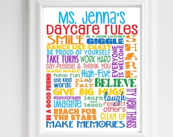 Daycare rules | Etsy