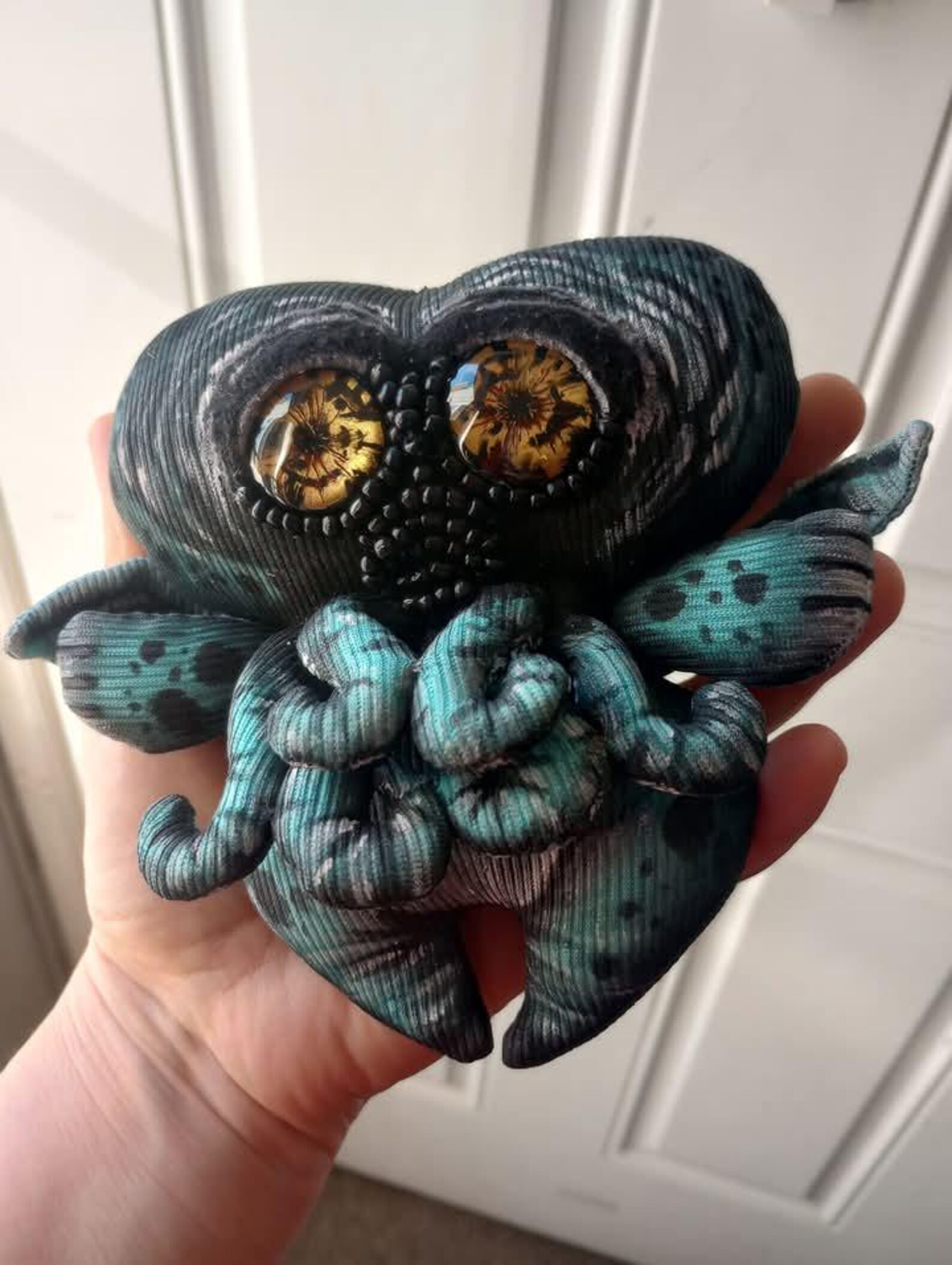 Textile Art Doll "baby Cthulhu" - Etsy