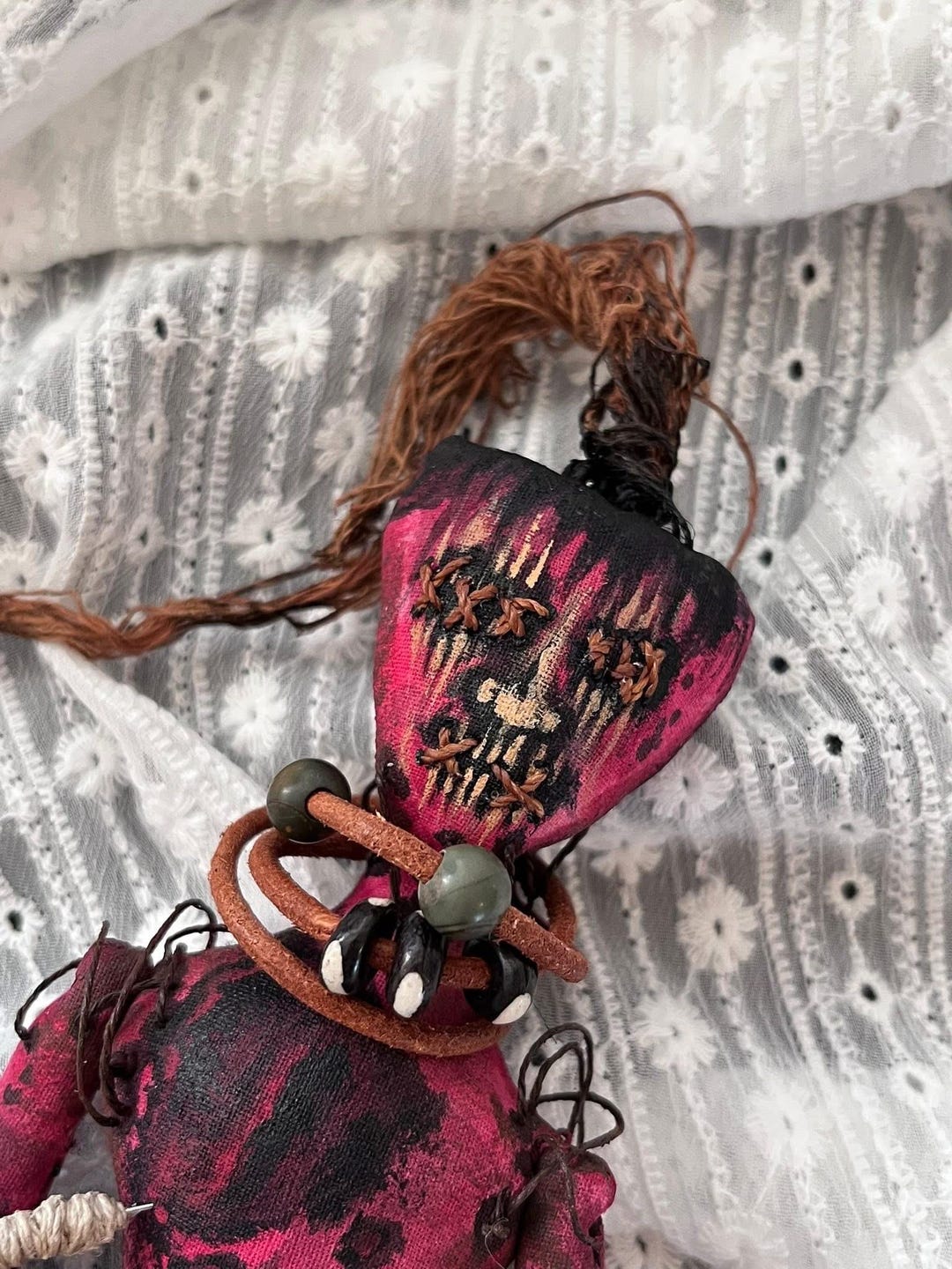 Forest Spirit Voodoo Doll Art Doll, Red - Etsy