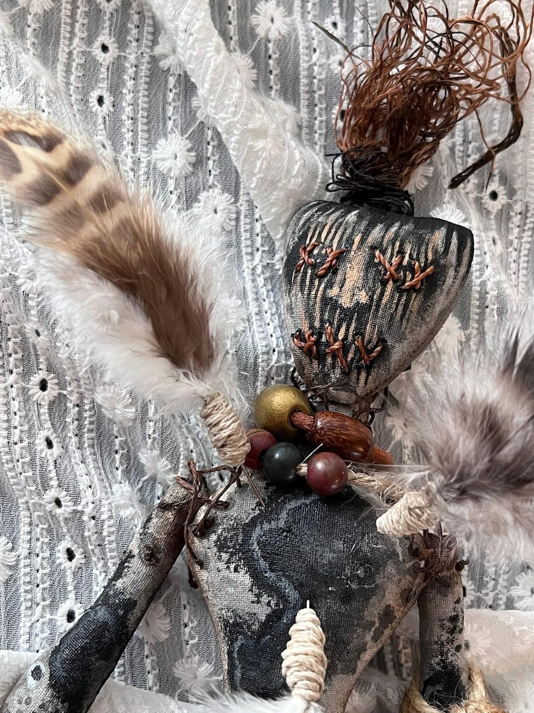 Forest Spirit Voodoo Doll Art Doll ,gray - Etsy