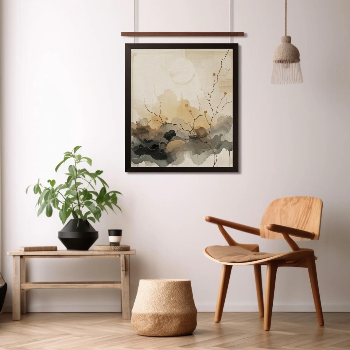 Wabi-sabi Japandi Wall Art | Abstract Neutral Printables | Minimalist Modern Japanese Digital ...