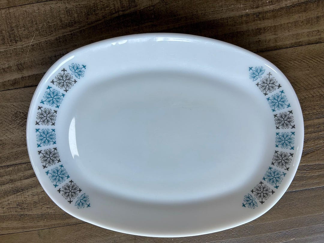Vintage JAJ Pyrex Chelsea Steak Plates, Retro Tableware (set of 5 ...