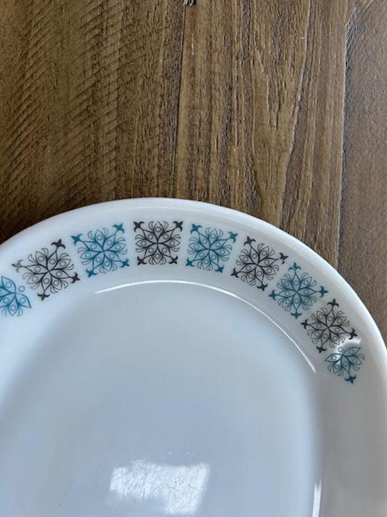 Vintage JAJ Pyrex Chelsea Steak Plates, Retro Tableware (set of 5 ...