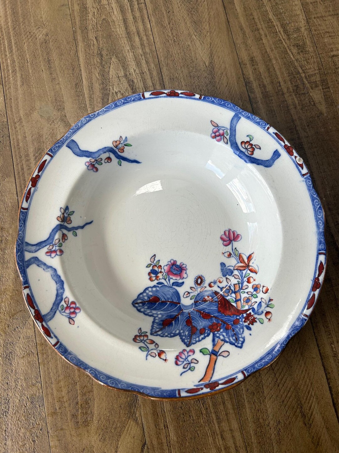 Rare Vintage Serving Dish Copeland Late Spode Tobacco Leaf Pattern 2061 ...