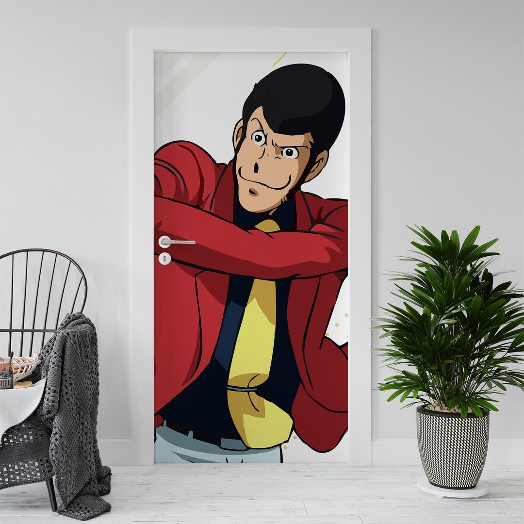 Sticker Decal for Door, Window, Fridge, Lupin Reproduction, Peel and ...