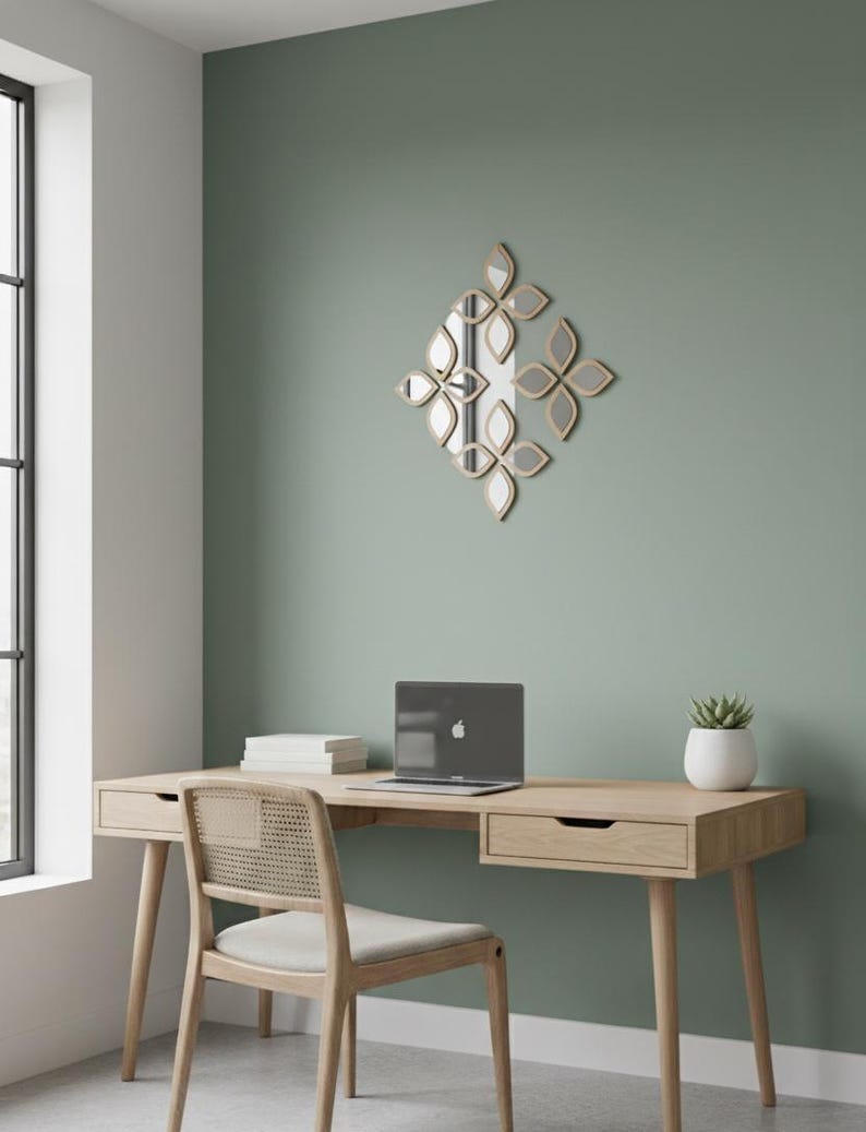 Teardrop Acrylic Mirror Wall Decor Set, Boho Style (9x13 Cm) - Etsy