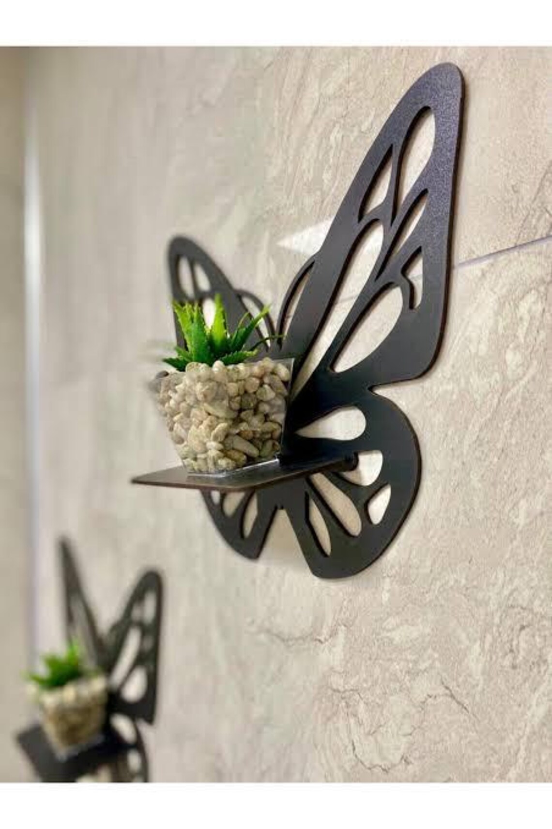Butterfly Wall Shelf Set of 3 – Wooden Floating Shelves, Nursery Wall ...