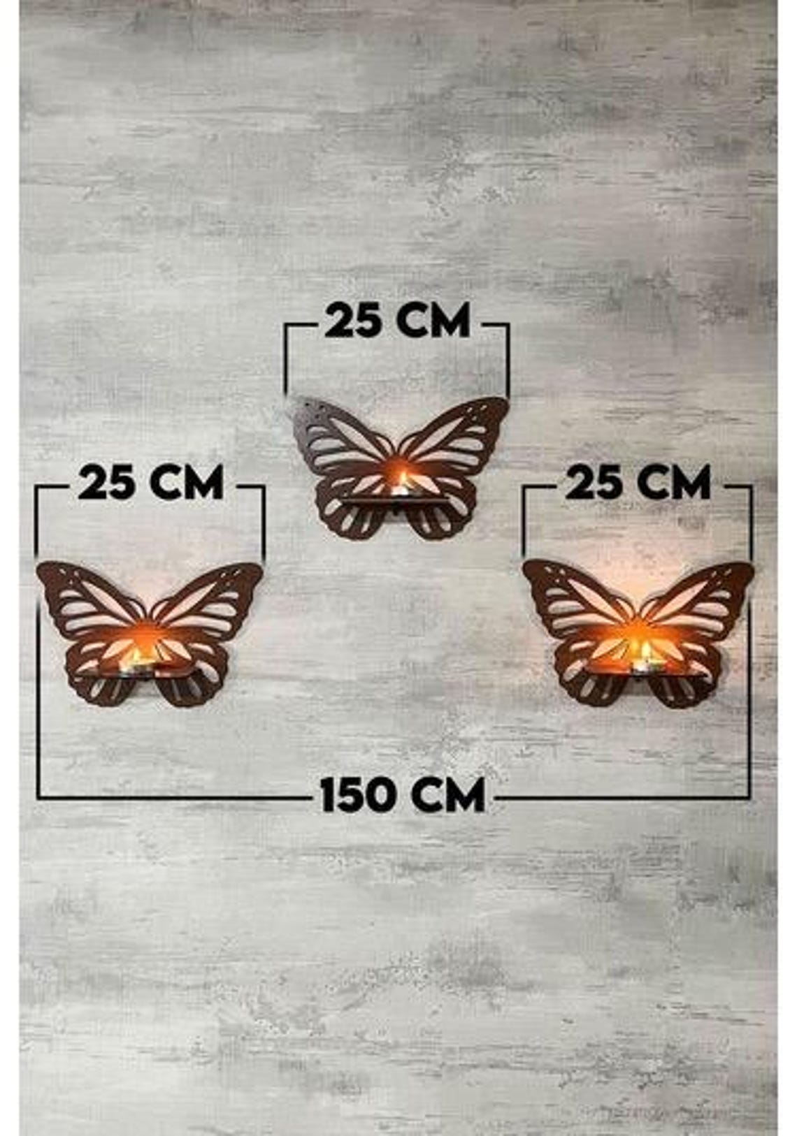 Butterfly Wall Shelf Set of 3 – Wooden Floating Shelves, Nursery Wall ...