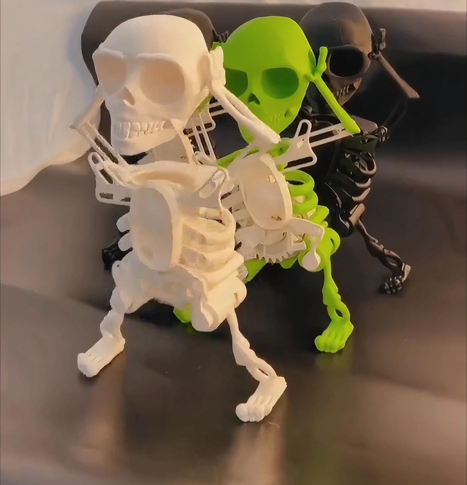 Articulated Skeleton STL Files - Dancing Skeleton 3D Printer Files ...
