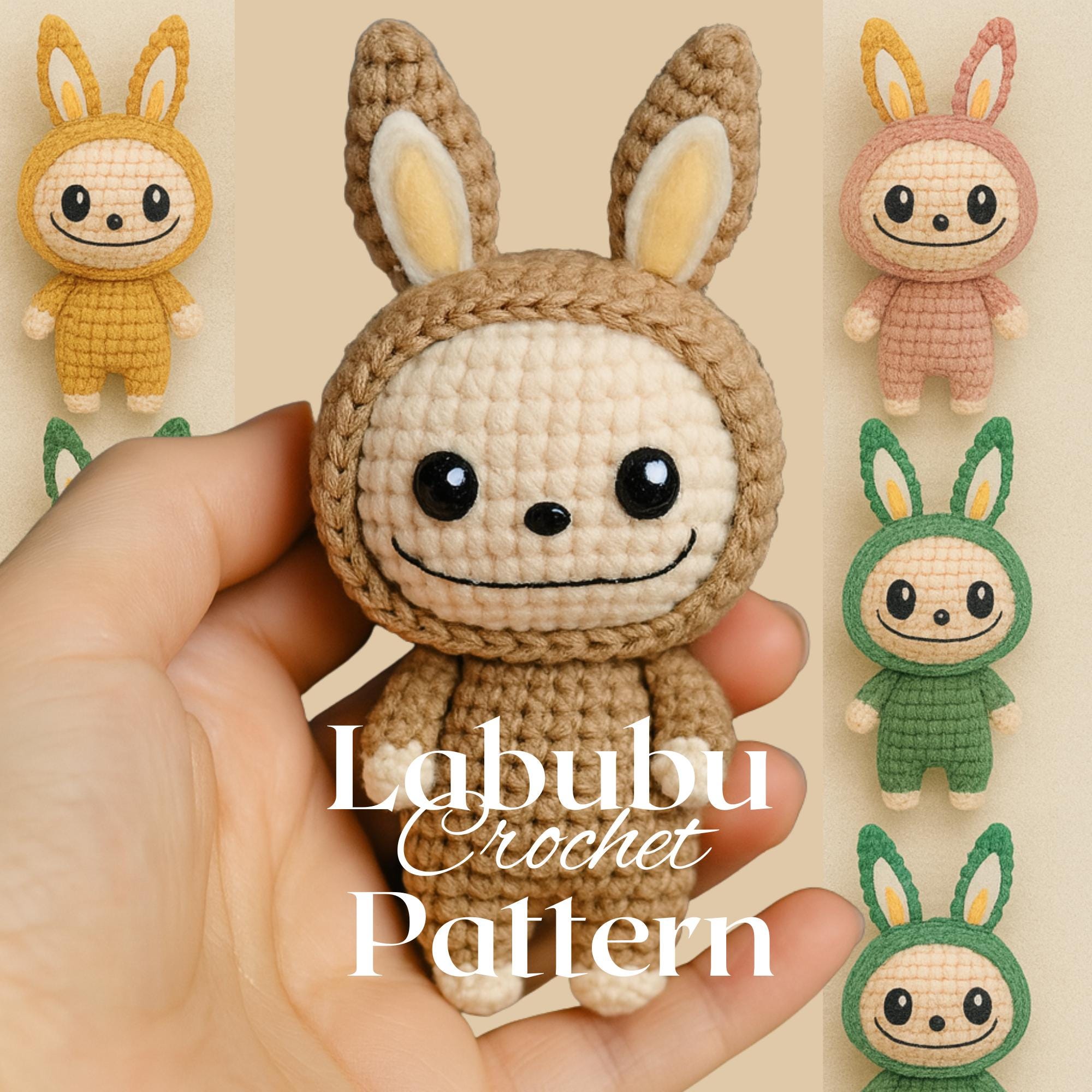 Labubu Crochet Pattern PDF Download, Labubu Plush Doll, Labubu Pattern ...