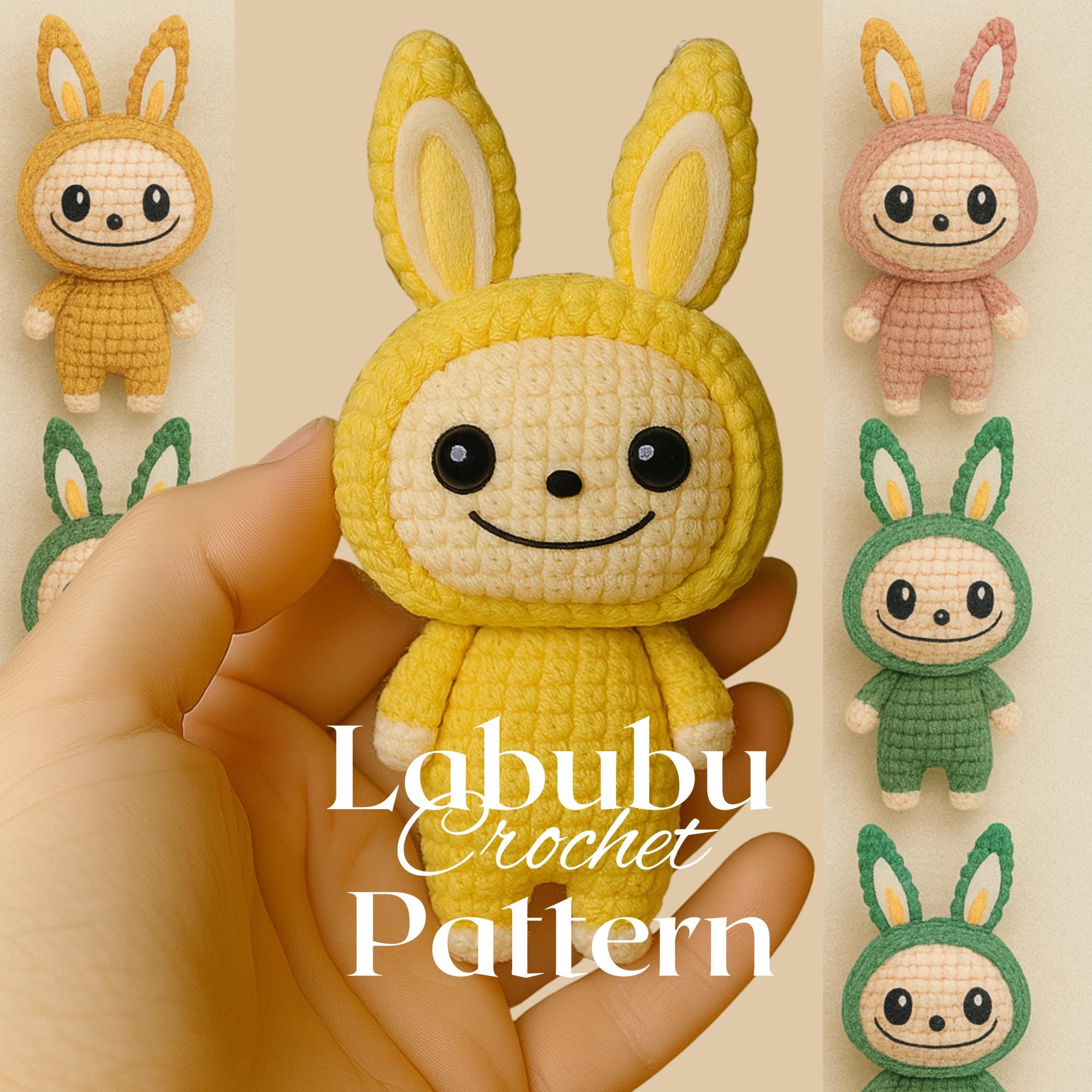 Labubu Crochet Pattern PDF Download, Labubu Plush Doll, Labubu Pattern ...