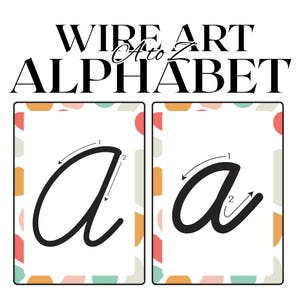 Wire Name Art Tutorial PDF – Cursive Wire Letter, Wire Word Art Design ...