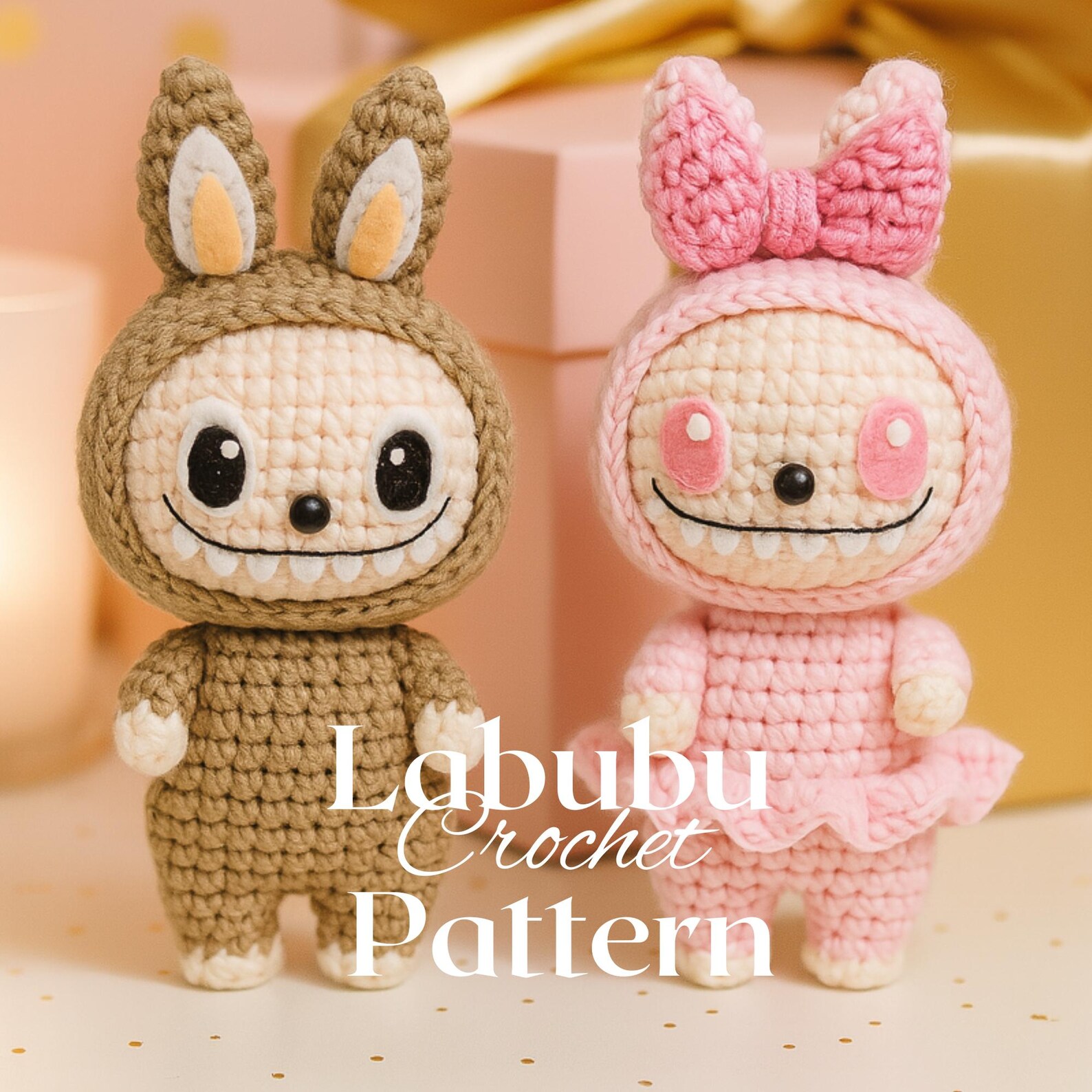 Labubu Crochet Pattern PDF Download, Labubu Plush Doll, Labubu Pattern ...
