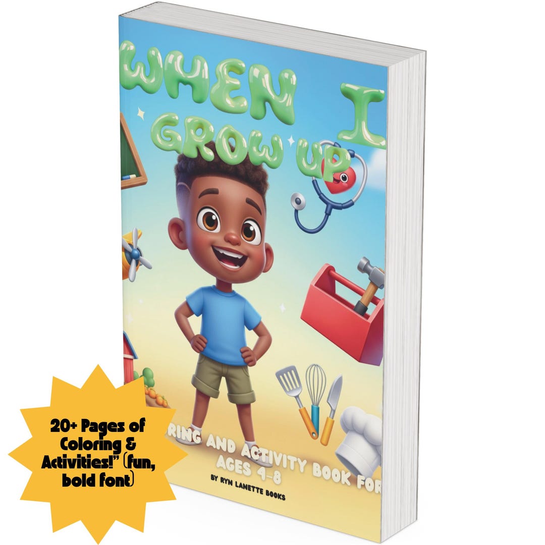 When I Grow up – Career-themed Coloring Book for Kids - Etsy