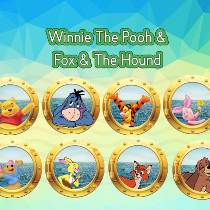 Fox and the Hound Clipart - Etsy