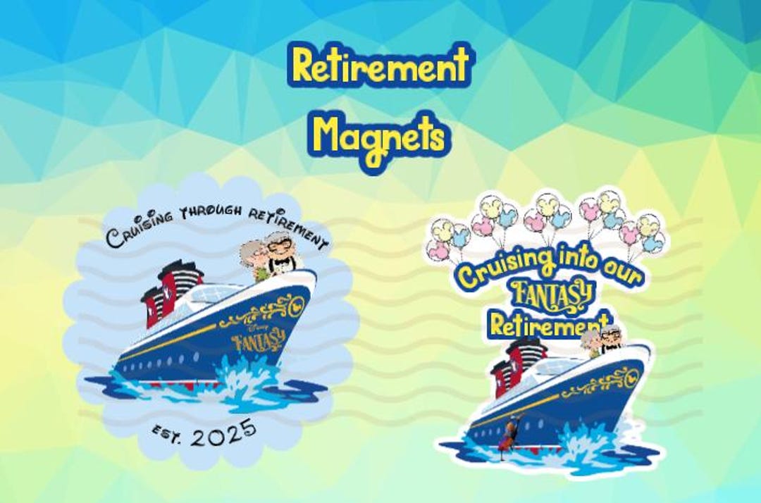 Disney Retirement Magnets - Etsy