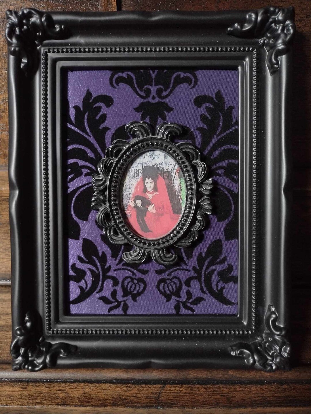Tim Burton's Lydia Deetz From Beetlejuice Framed Gothic Art Design - Etsy