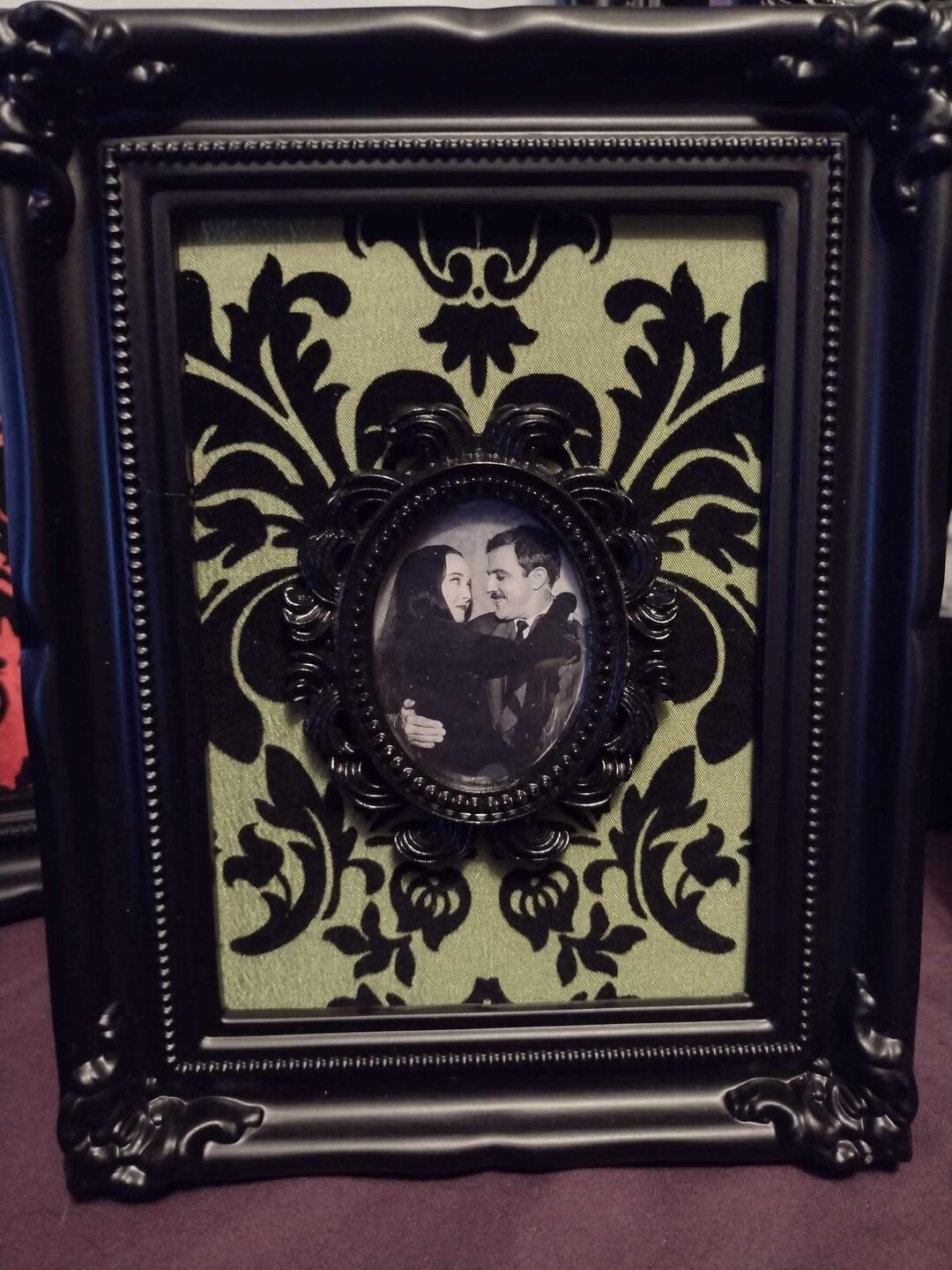 Addams Family Morticia and Gomez Addams Classic Tv Series Gothic Framed ...