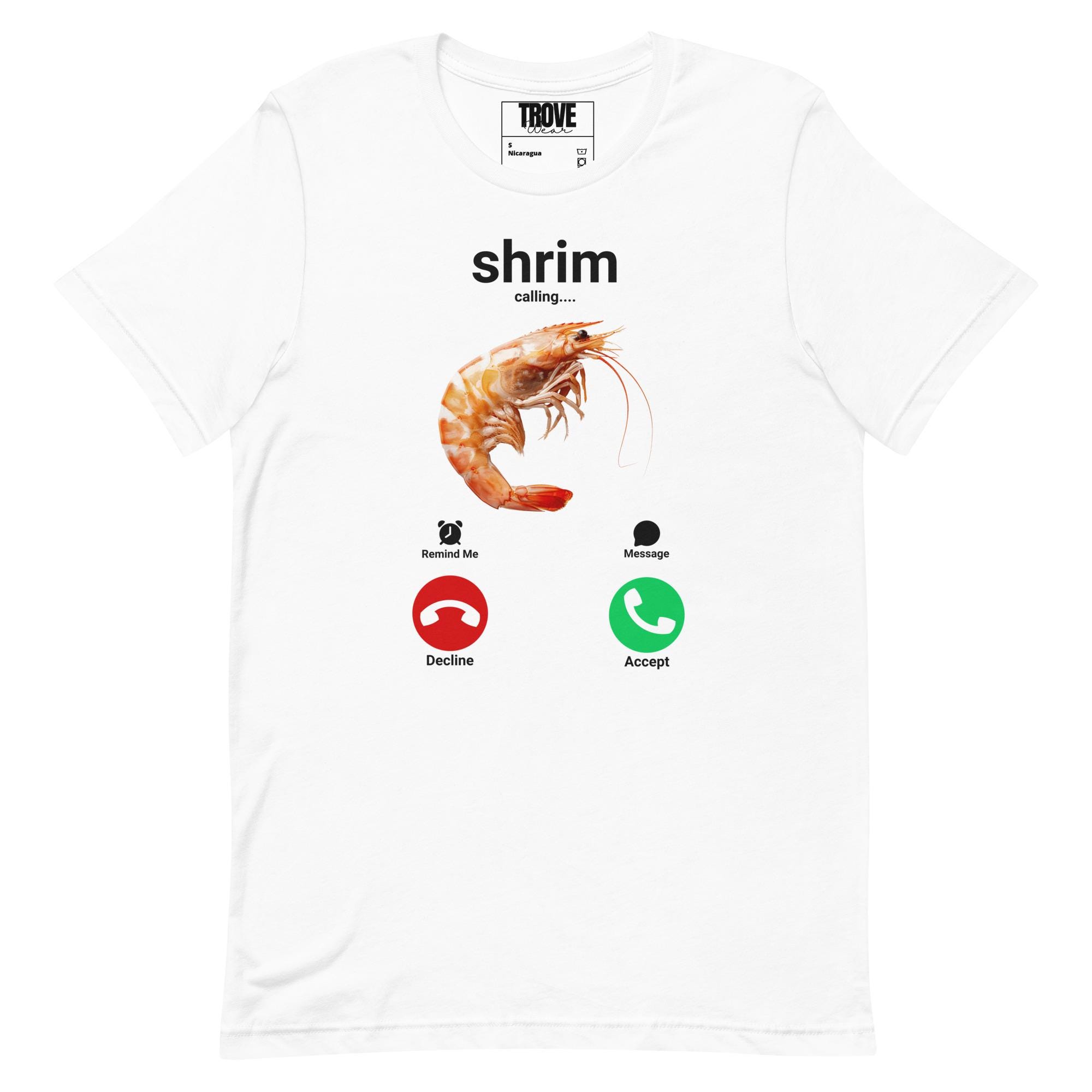 Shrim is Calling Misspelled Funny Shrimp Calling Meme T-shirt - Etsy