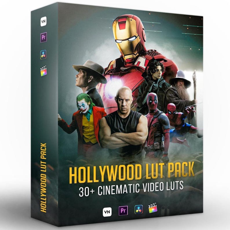 30 Professional Hollywood Movies Luts Pack (video Preset) for Color ...