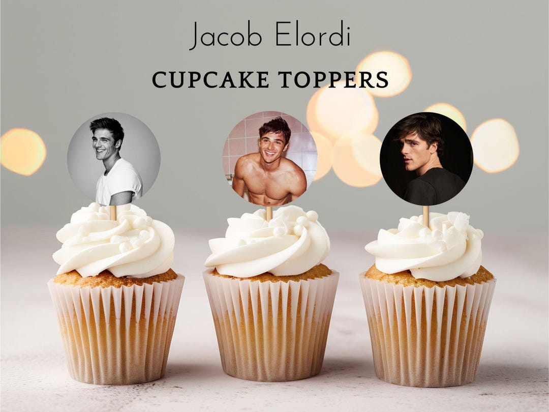 Jacob Elordi Cupcake/cake Toppers - 18 Different Photos - Etsy