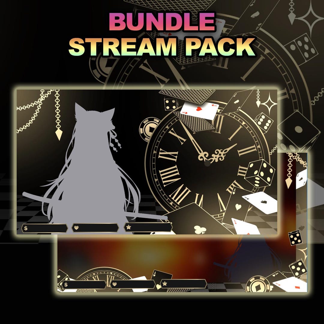 Animated Casino Stream Overlay: Ace of Chains Twitch Design (MP4, WEBM ...