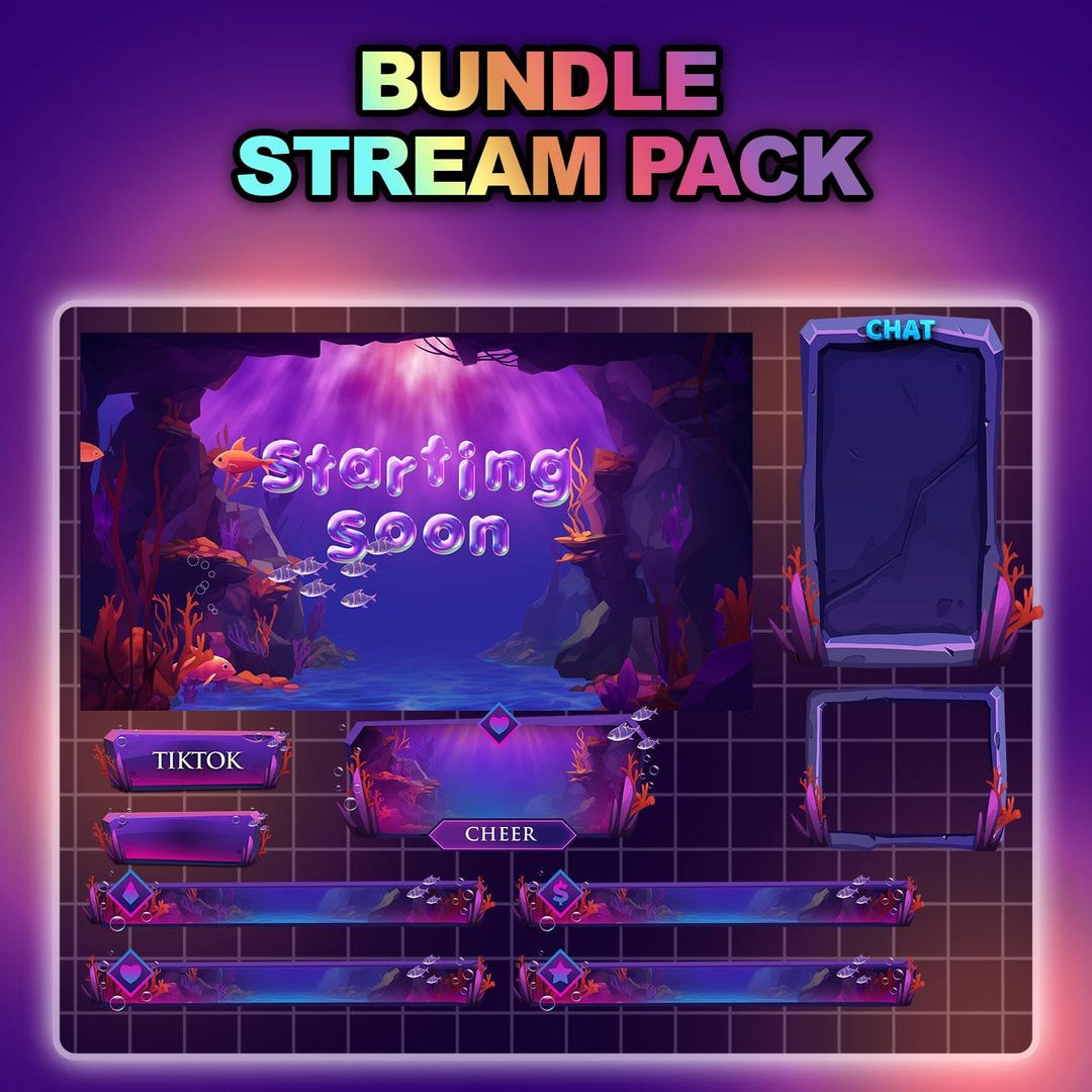 Magical Ocean Overlay Pack, Underwater Overlay Pack, Ocean Animated ...