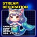 Animated Chibi Cat Mermaid Overlay: Kawaii Twitch Stream Decoration ...
