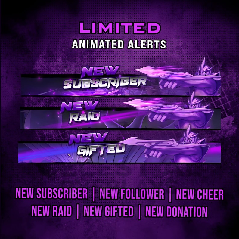 Animated Susanoo Ninja Stream Alerts | Anime Follower Sub Donation ...