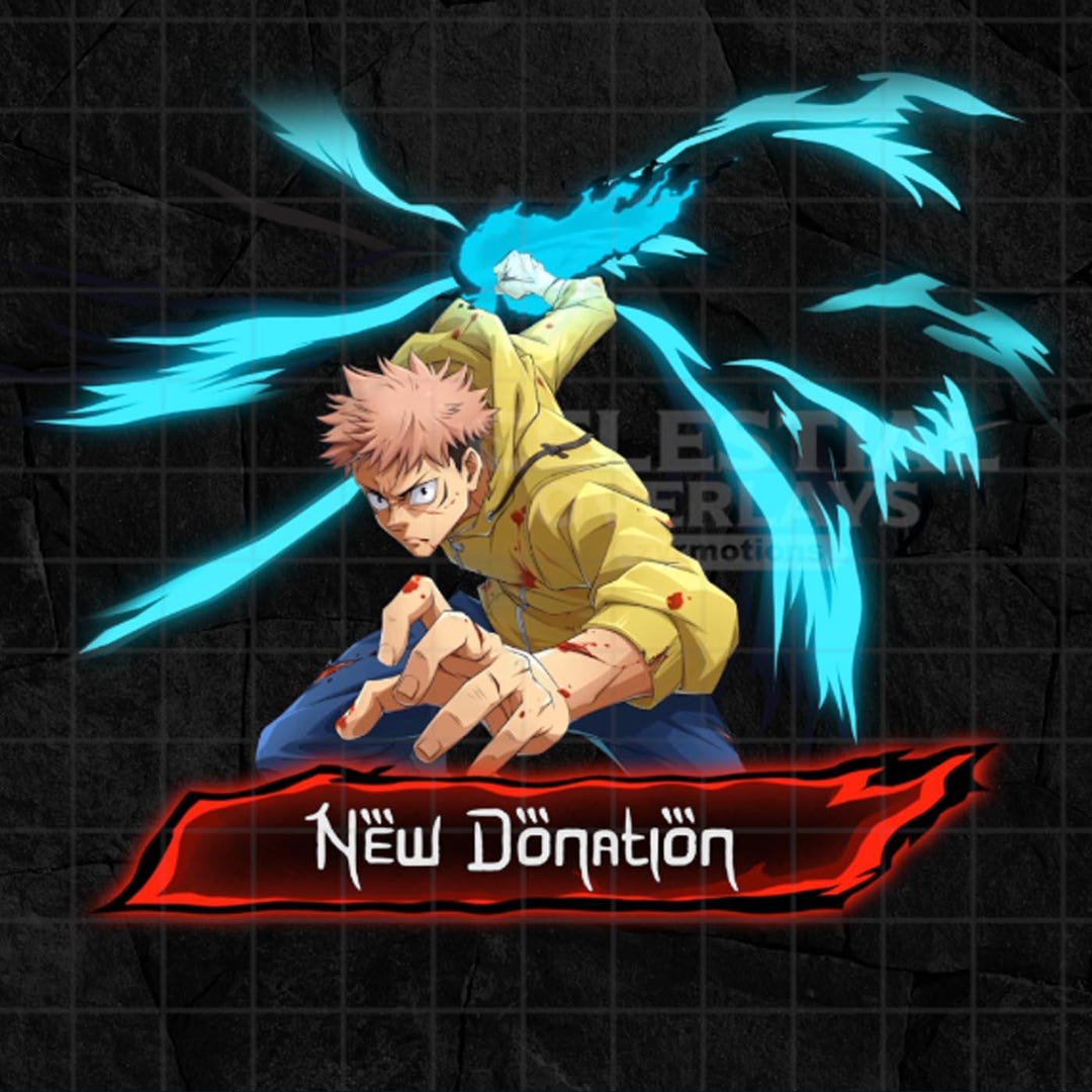 6x Anime Stream Overlay: Animated Alerts (digital Download) - Etsy