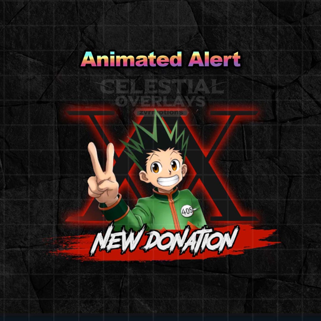 Limited Anime Alert, Anime Stream Overlay, Manga Overlays, Animated ...