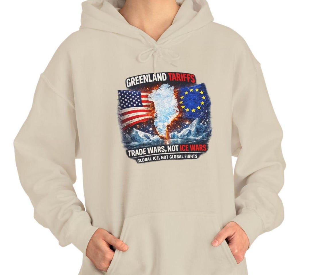 Greenland Map With Flags Hoodie , Trade Wars Not My War Hoodie - Etsy