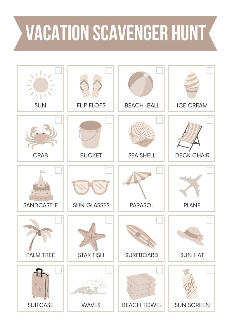 Kids Scavenger Hunt Bundle | Printable Outdoor and Indoor Games | Fun ...