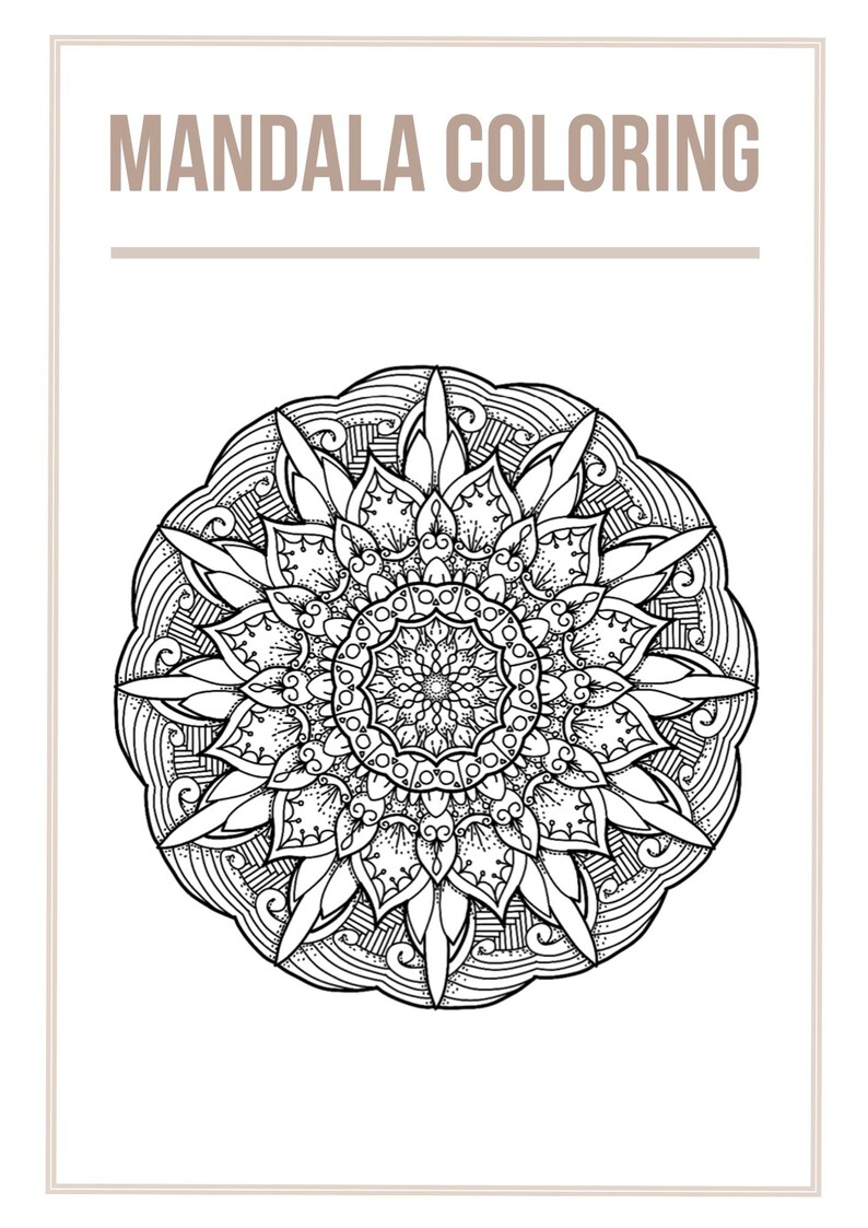 Mandala Colouring Worksheet Set | Printable Coloring Pages | Relaxation ...