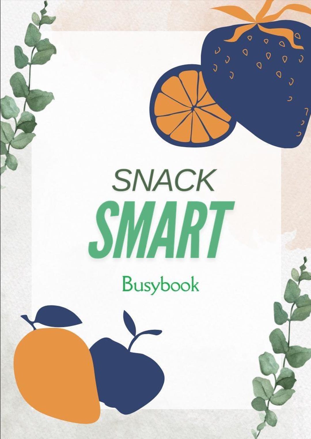 Snack Smart Busybook Healthy Food for Kids Printable Digital Download ...