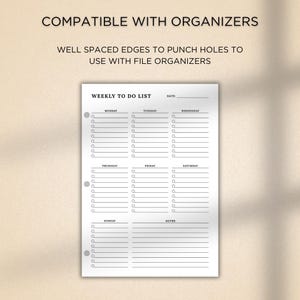 Weekly To-do List Printable: Task Planner Template (a4/a5/letter/half ...