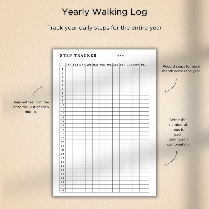 365 Day Weight Tracker Printable & Fillable, Daily Weight Journal ...