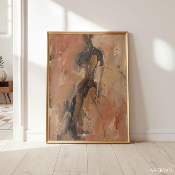 Abstract Human Figure Painting - Etsy
