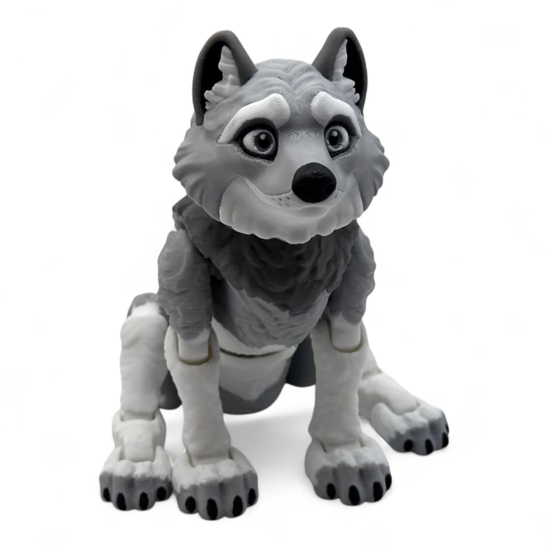 Two-headed Wolf Fidget Toy: 3D Printed Articulated Fantasy Creature - Etsy