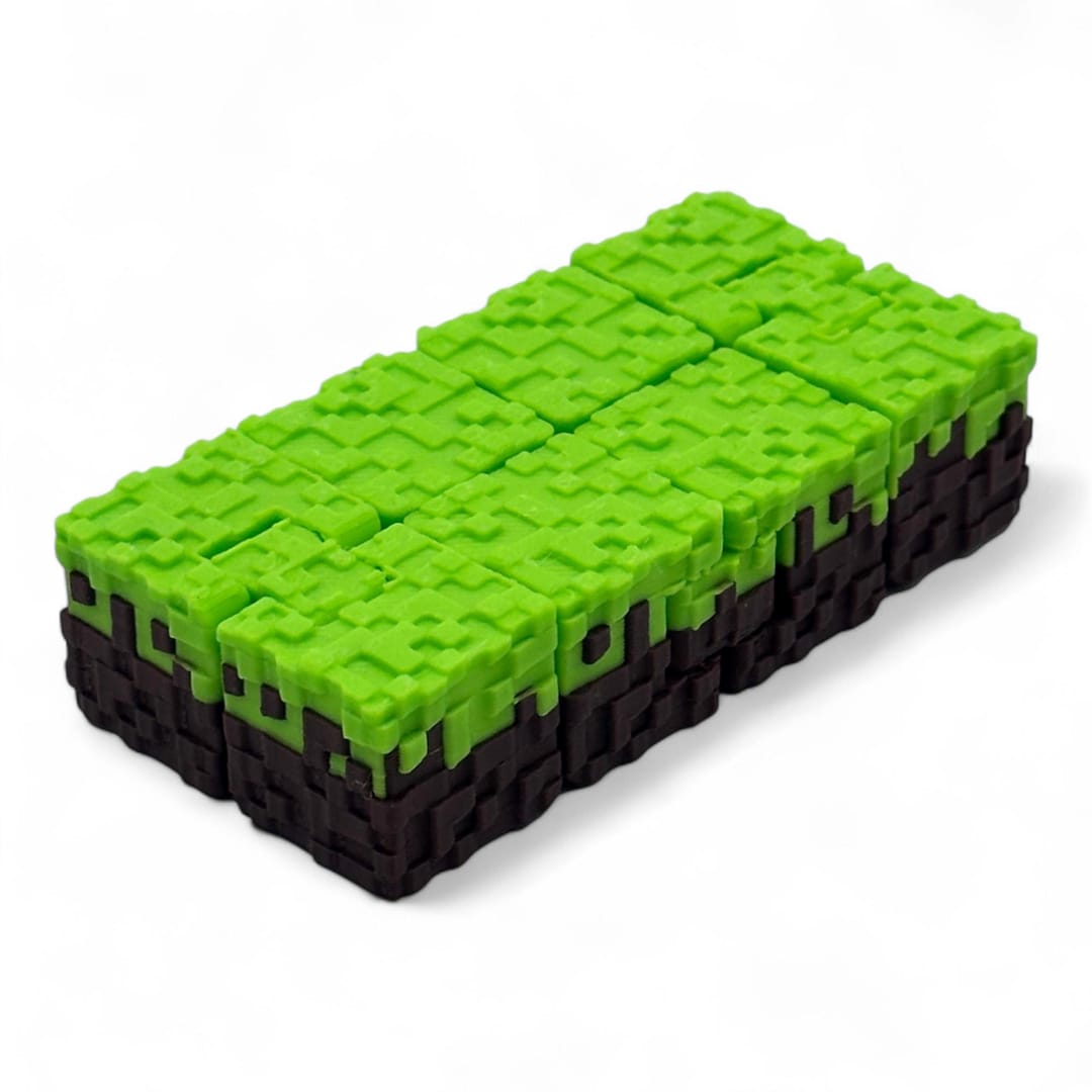 Minecraft-style Infinity Cube Fidget Toy – Anti-stress PLA Desk Gadget ...