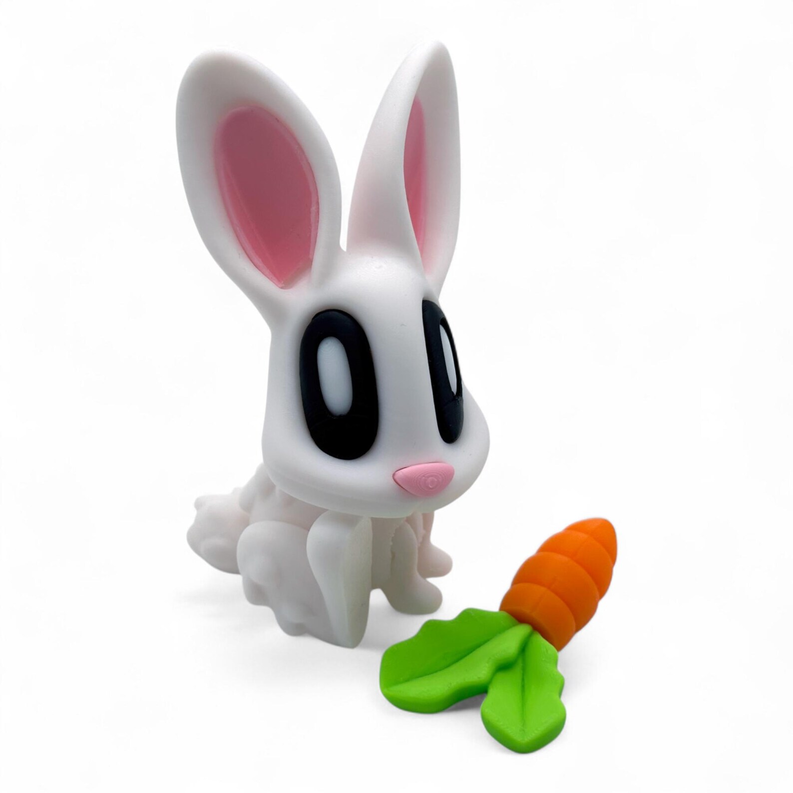 3D Printed Bunny Figurine: Kawaii Rabbit Desk Decor - Etsy