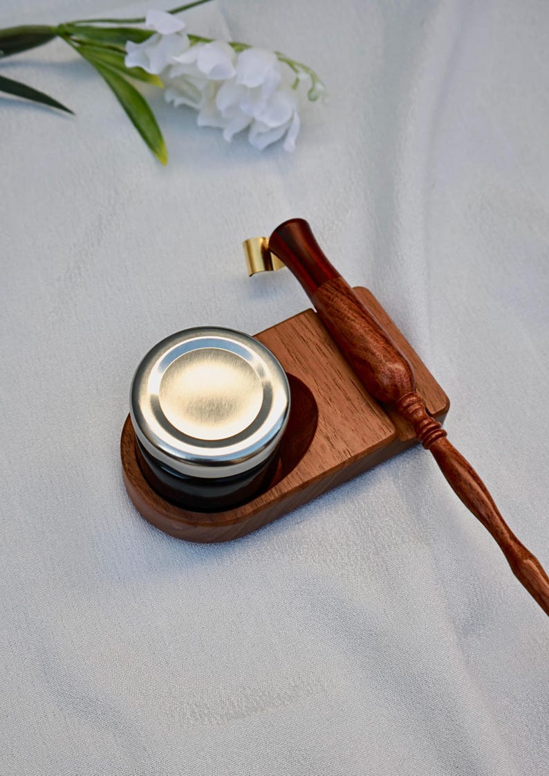 Handmade Walnut Calligraphy Inkwell With Pen Rest | Glass Jars - Etsy UK
